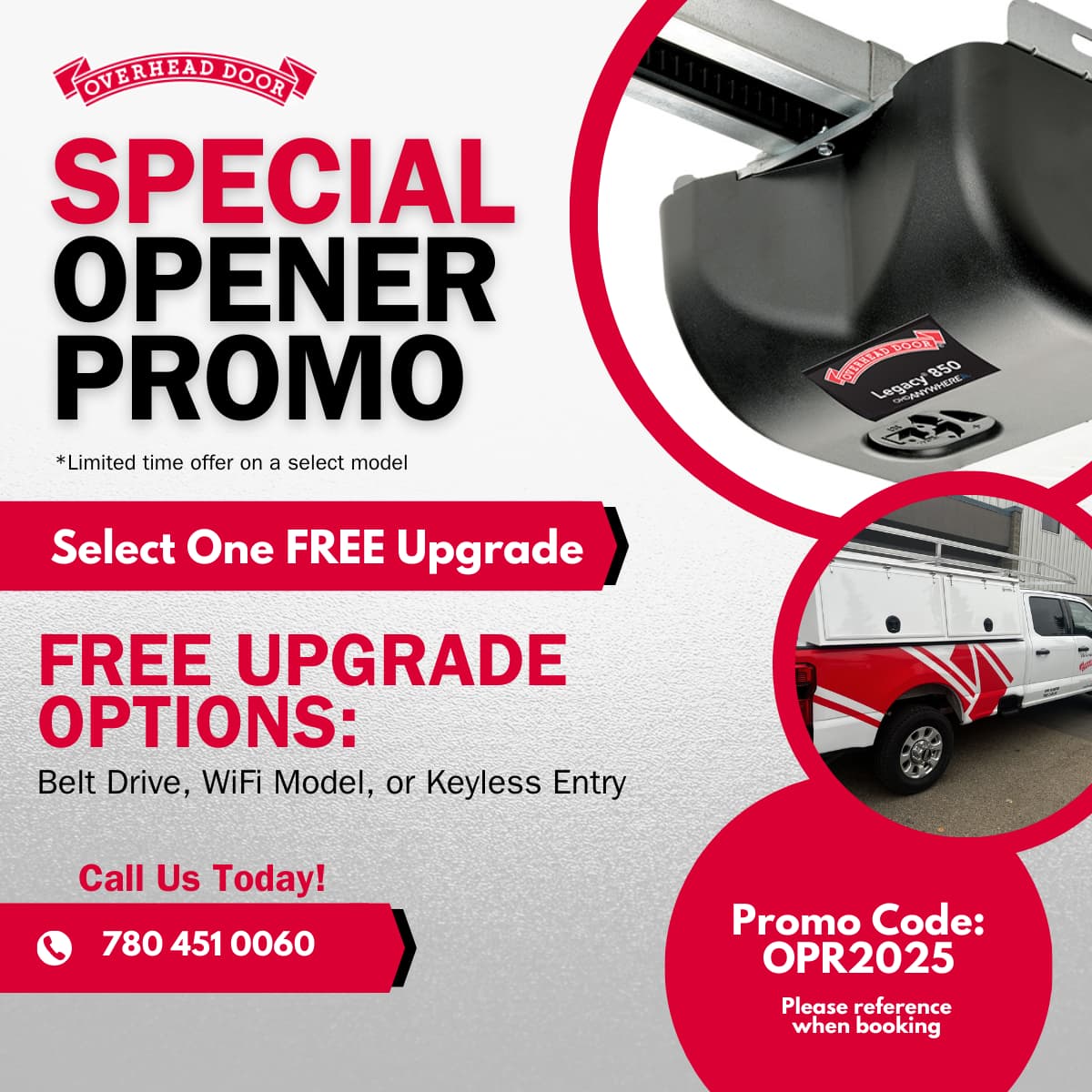 Opener Promotion - Overhead Door Edmonton